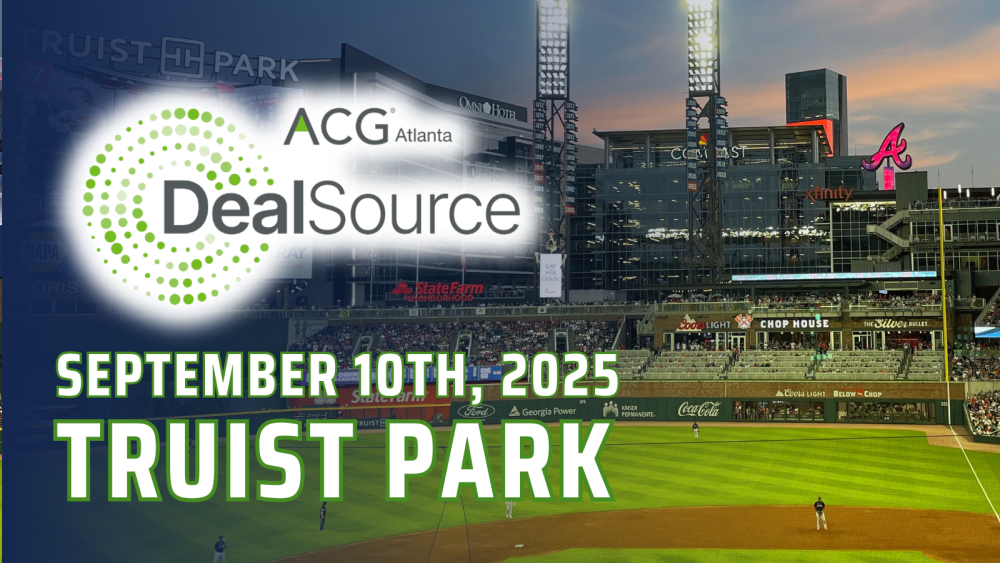 2025 ACG Atlanta DealSource | ACG Atlanta
